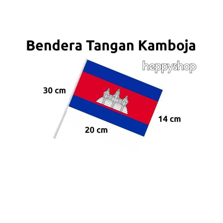 Bendera Tangan Stik Pawai Negara Kamboja | Lazada Indonesia