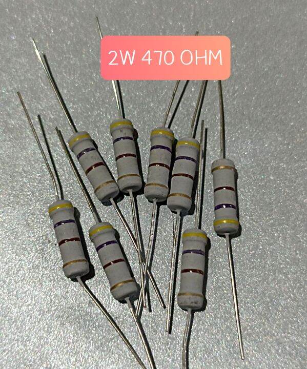 10BUAh RESISTOR 2WATT 470 OHM 2 WATT 470 OHM 2W 470OHM | Lazada Indonesia