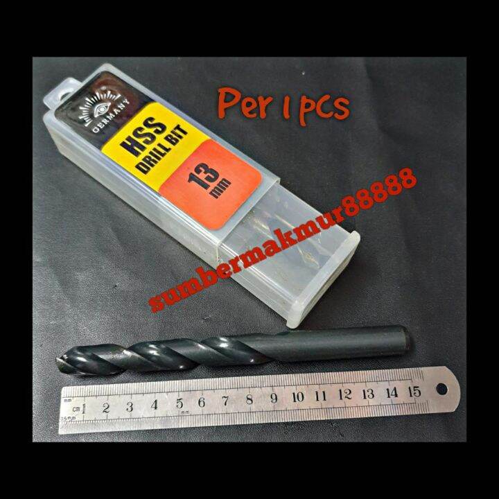 mata bor besi 13 mm merk tjap mata / mata bor besi / mata bor / mata ...