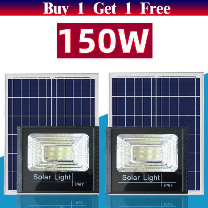 【buy 1 take 1】100W/500W/1000W Solar Light Auto-sensing Outdoor Flood ...