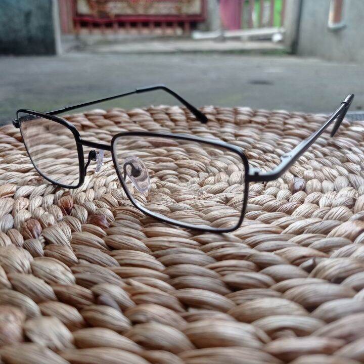 Kacamata Baca Plus Atm1008 Frame Besi Tangkai Besi Model Kotak Rabun ...