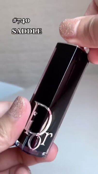 Son Dior Addict 740 Saddle màu đỏ gạch hot trend,Full Box Túi + Hộp,Bền ...