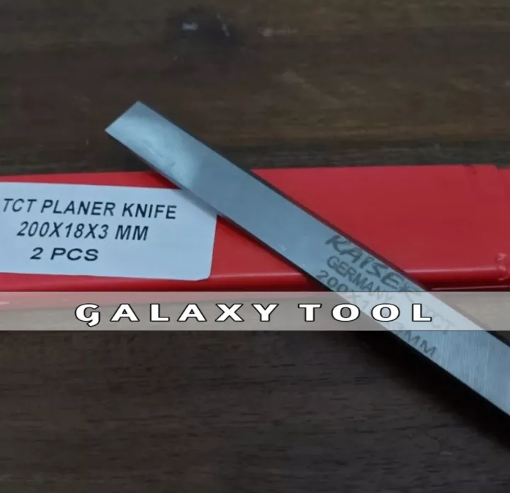 Mata Pisau Serut TCT Knife Kaiser Ukuran 200 x 18 x 3 mm Set 3 Pcs Mata ...