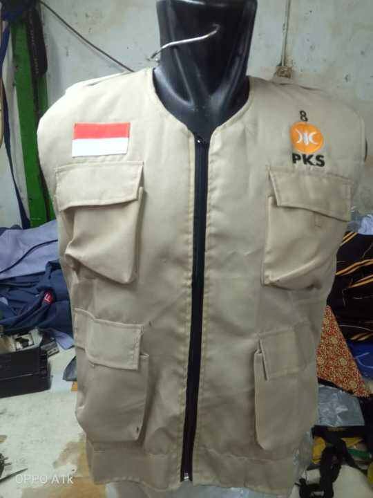 ROMPI PARTAI PKS/ROMPI VEST LAPANGAN LOGO PARTAI PKS BORDIR TERBARU ...
