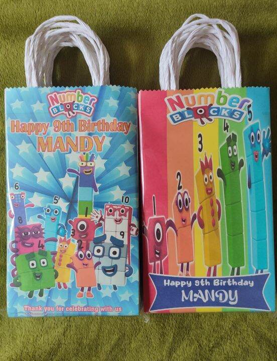 Number Blocks Customize Lootbags Sold Per 10pcs Lazada Ph