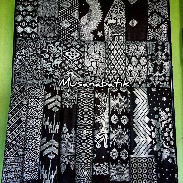 kain batik Prada Bakung silver bahan seragam batik Prada Bali murah ...