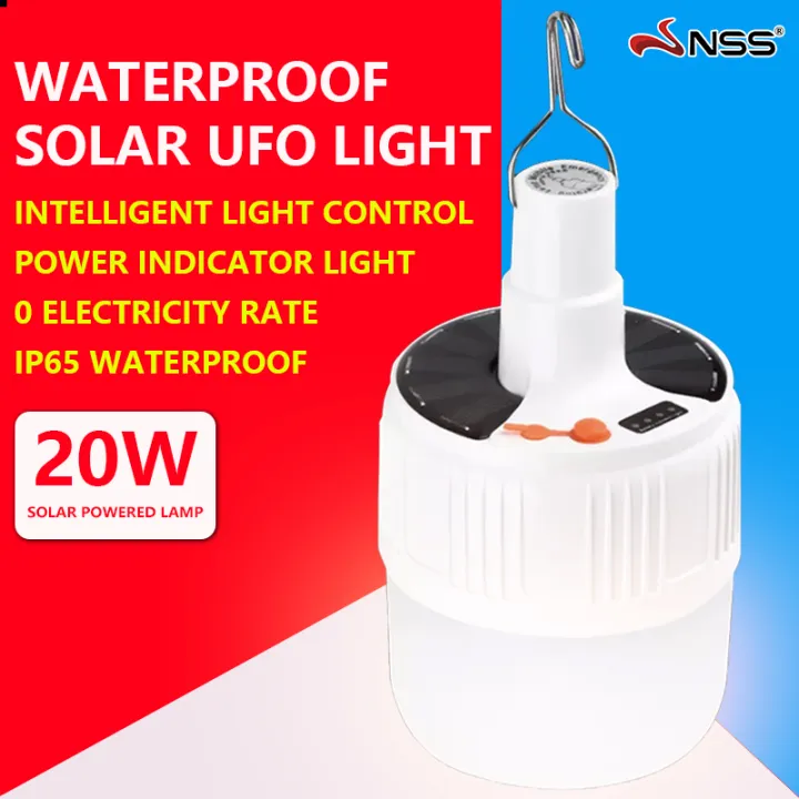 Nss solar light bulb outdoor waterproof solar bulb light indoor house ...