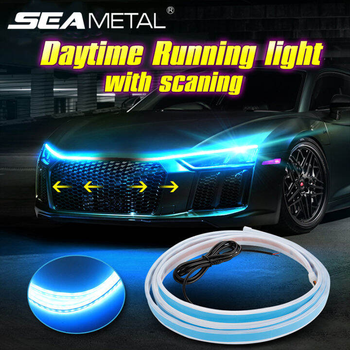 Scan Starting LED DRL Car Hood Light Strip Car Engine Hood Guide ...