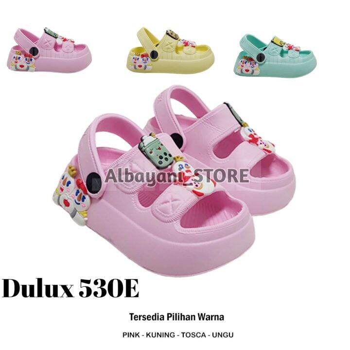 Sandal anak perempuan 1-2 tahun motif mixue Dulux 530E | Lazada Indonesia
