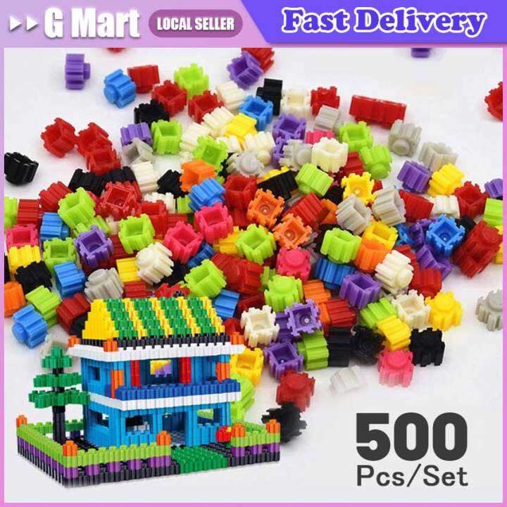 500PCs Pixel Art Puzzle Building Blocks DIY 3D Small Brick Puzzle Toy ...