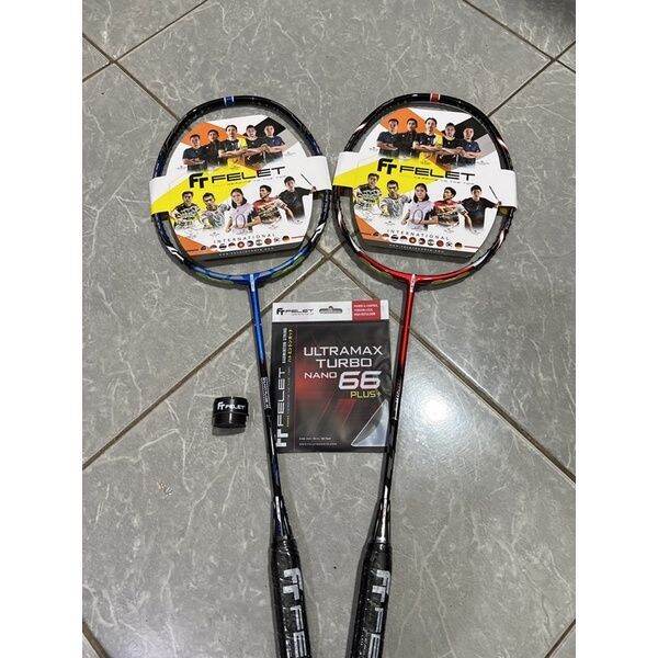 Raket Badminton Felet Galaxy Flare 10 Aero Mars 10 Tension 32 Lbs ...