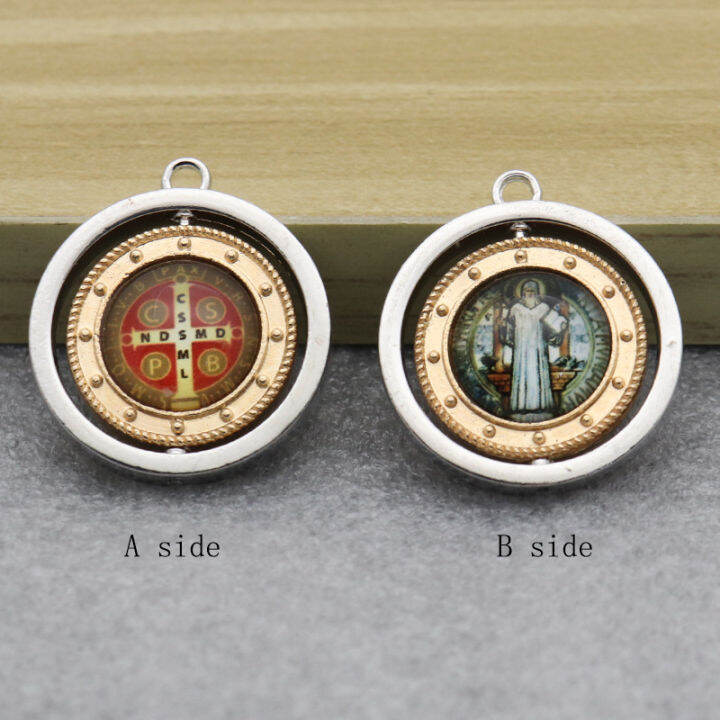 Wholesale Catholic Patron Saint Benedict Of Nursia Holy Medal keyholder ...