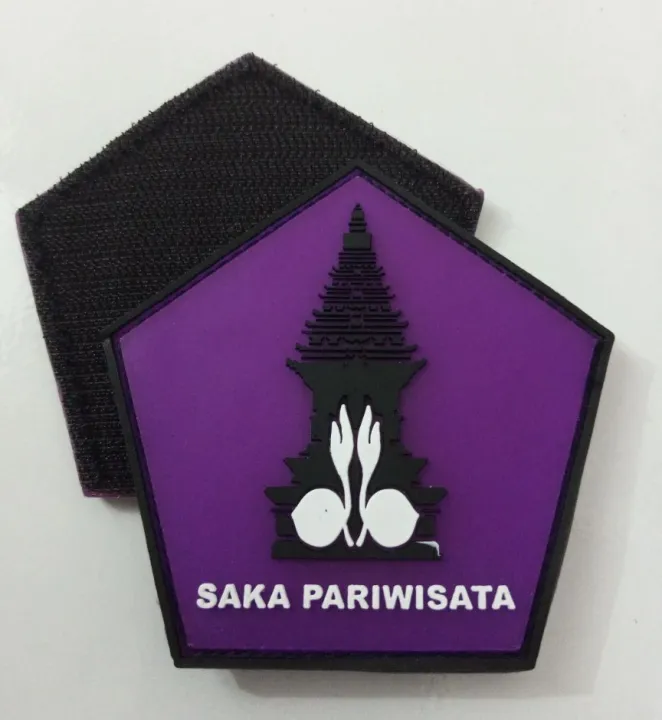 patch rubber LOGO PRAMUKA SAKA PARIWISATA.temoelan karet emblem ...