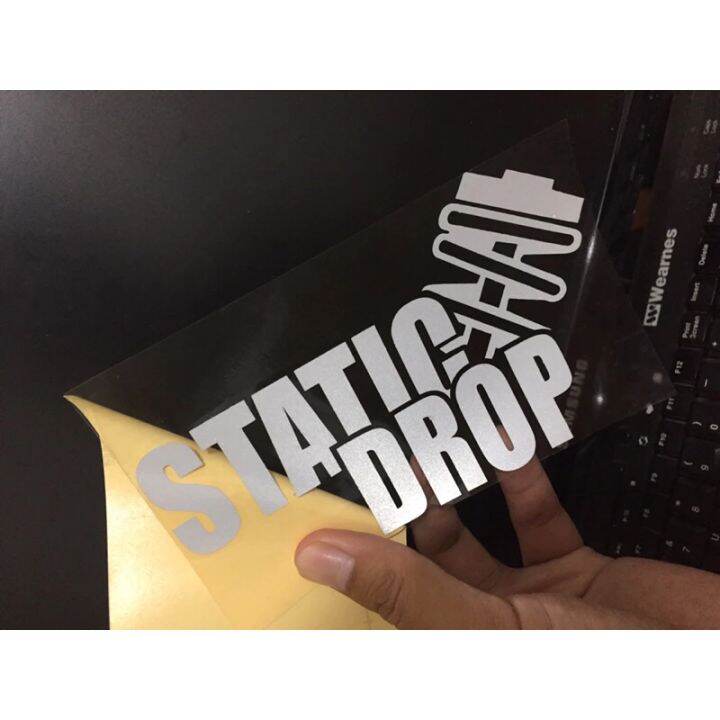 Stiker cutting timbul logo STATIC DROP | Lazada Indonesia