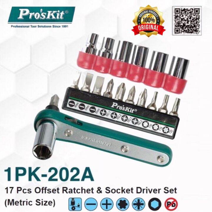 Pro’Kit ScrewDriver Tools Set Original 1PK-202A | Lazada