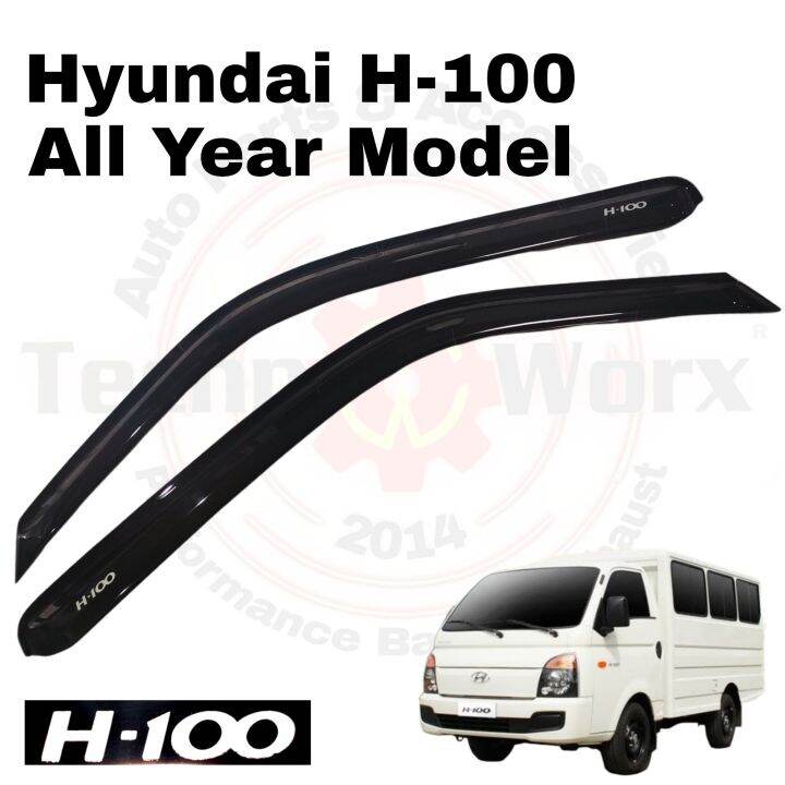 Hyundai H100 H-100 All Year Model Visor Window Thailand Quality rain gutter 2023 2022 2021 2020 ...