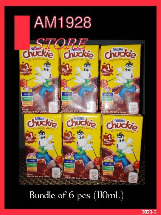 Chuckie Chocolate Milk Drink Bundle of 6 pcs (110mL) | Lazada PH