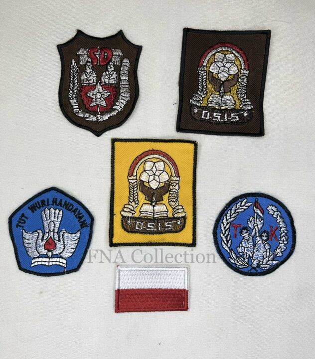 Ecer atribut sekolah Bet Bedge LOGO bordir sekolah OSIS SD SMP SMA TK ...