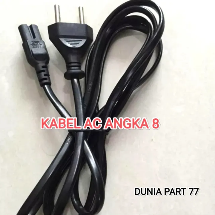KABEL AC ANGKA 8 (1,5 METER) KABEL COLOKAN LISTRIK KABEL LISTRIK ...