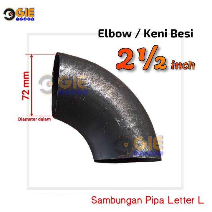 Elbow Keni Elbo besi Pipa 2 1/2 inch in Ornamen Pagar Tralis besi ...