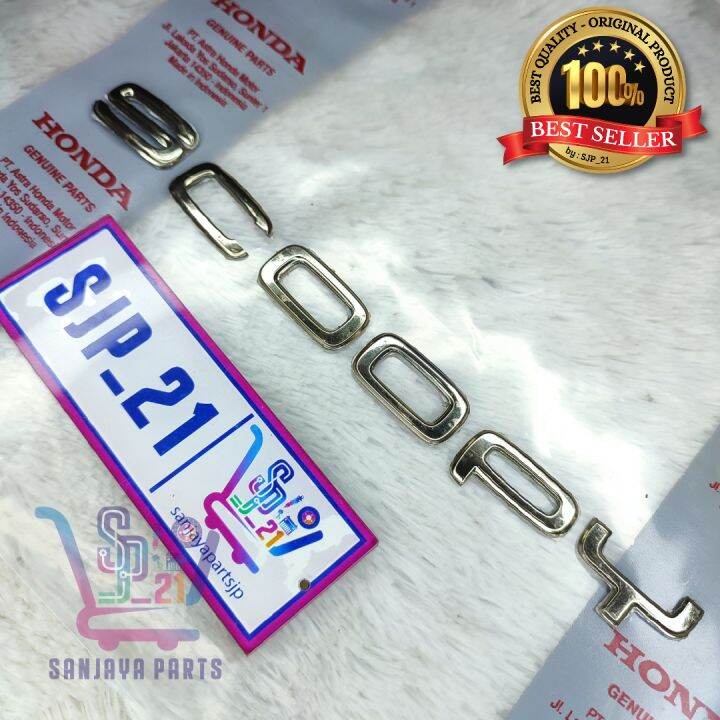 emblem tulisan huruf logo scoopy s c o o p y silver metalic | Lazada ...