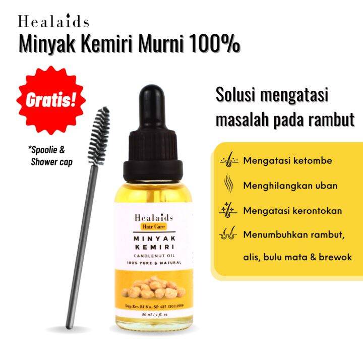 Minyak Kemiri Murni Serum Penumbuh Rambut Alis Bulu Mata Dan Brewok ...