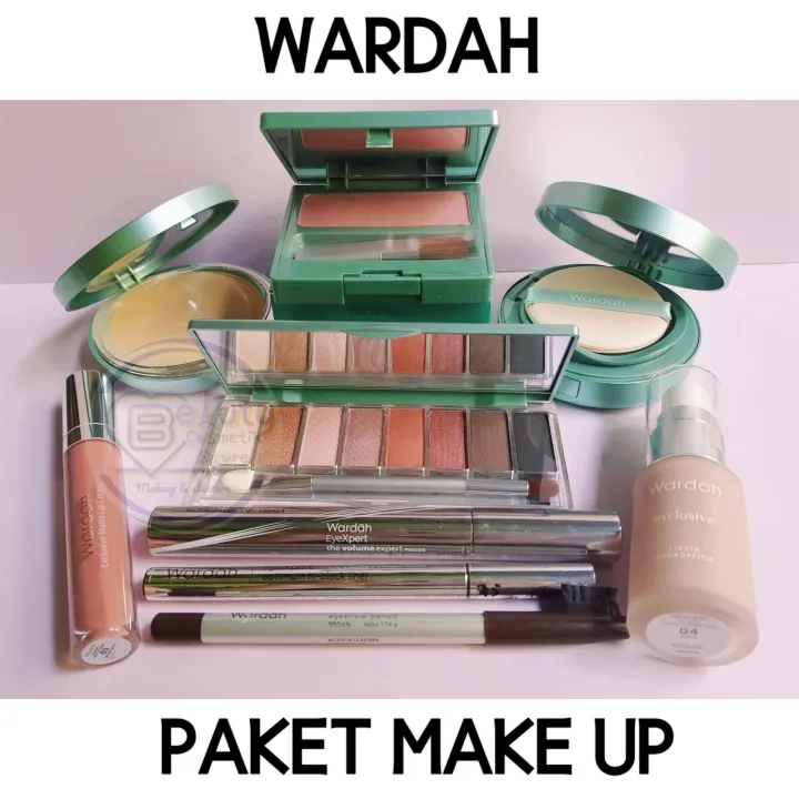 [9 Item] Paket Makeup WARDAH EXCLUSIVE SERIES Lengkap bisa untuk ...