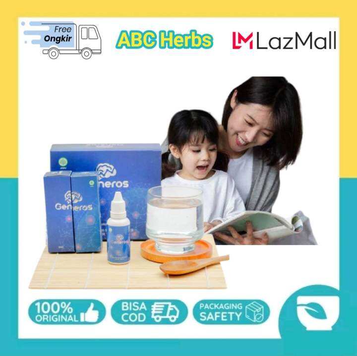 ABC Herbs - GENEROS 1 Box isi 2 Botol Solusi Untuk Anak Telat Bicara ...