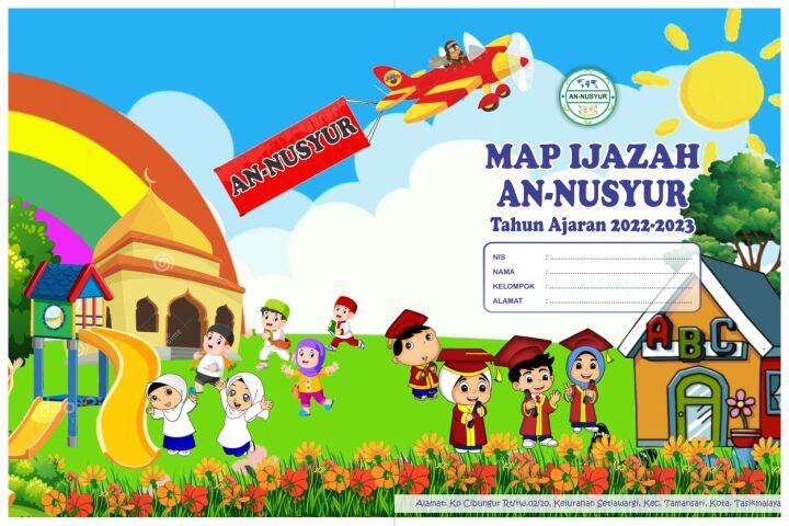 MAP IJAZAH CUSTOM NAMA ALAMAT DAN LOGO 1 PACK ISI 12 PCS | Lazada Indonesia