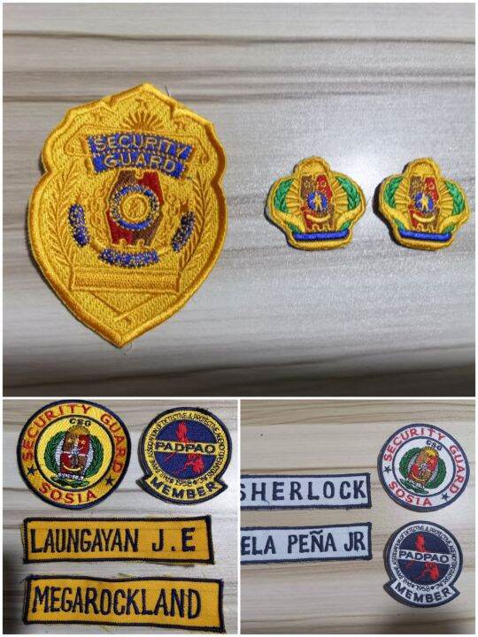 SECURITY GUARD SET PATCHES | Lazada PH