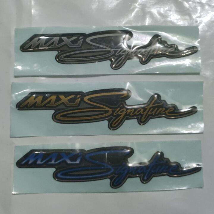 Stiker Timbul Maxi Signature Ukuran 13x3 | Lazada Indonesia