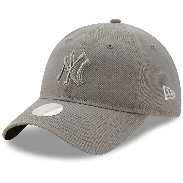 New York Yankees Cap สี Grey : นิวยอร์ก แยงกีส์ หมวก หมวกแก๊ป สีเทา ...