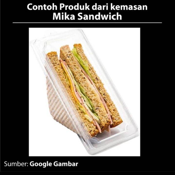 mika roti sandwich segitiga dan mika telur isi 25 set | Lazada Indonesia