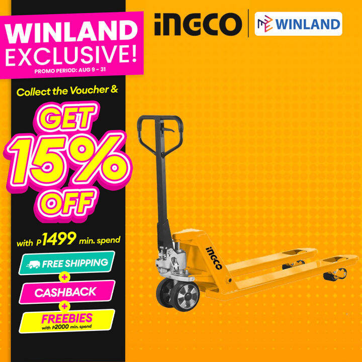 INGCO by Winland 2500kg-3000kg Hand Pallet Truck ING-HT | Lazada PH