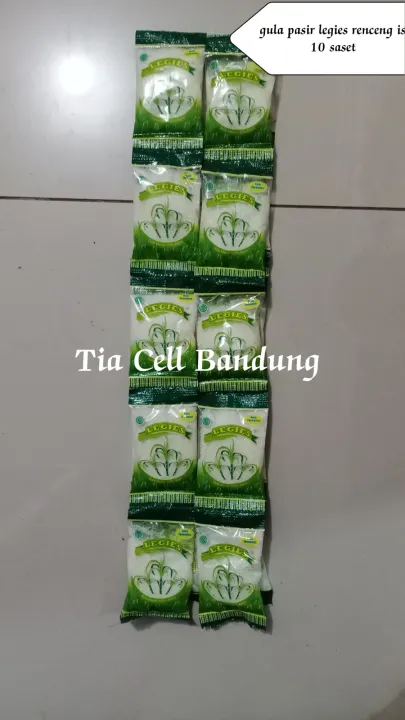 gula pasir legies renceng isi 10 saset | Lazada Indonesia