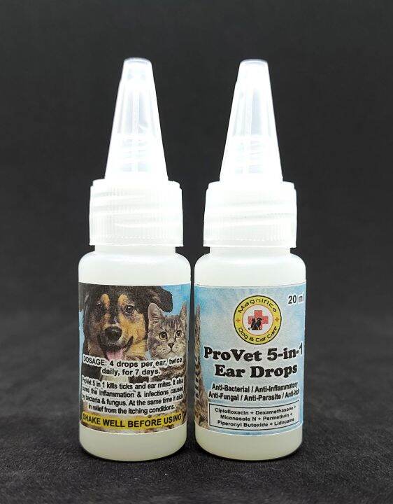 Magnifica ProVet 5-in-1 Ear Drops for Dog & Cat (20ml) | Lazada PH
