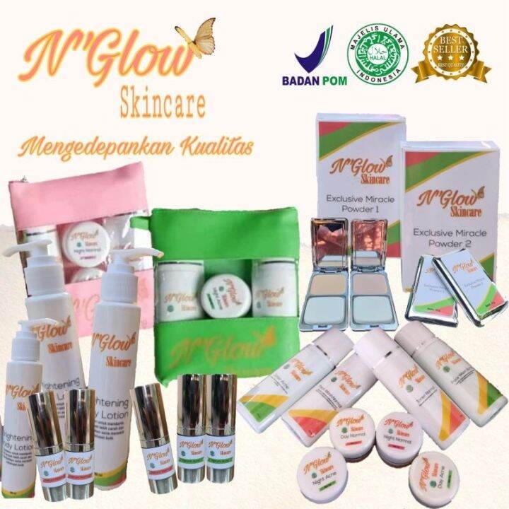 N'GLOW skincare paket lengkap normal /acne | Lazada Indonesia