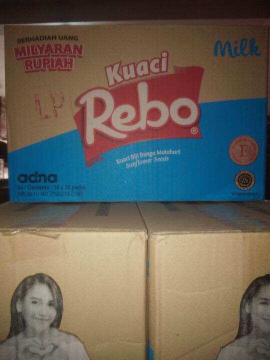 Kwaci Rebo 1 dus isi 10pack x 20 bungkus/ 13gr | Lazada Indonesia