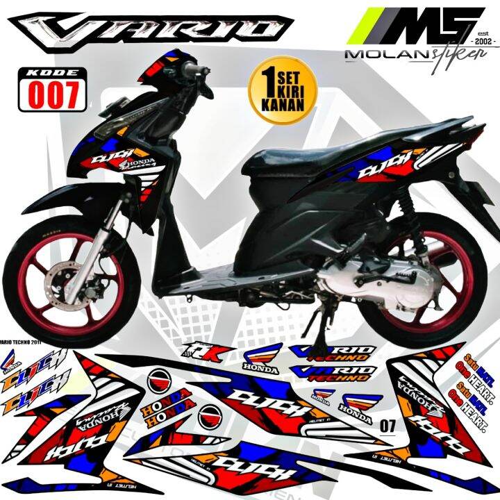 Decal Sticker Striping Variasi Vario 110 Techno 2008-2013 & Vario 110 ...
