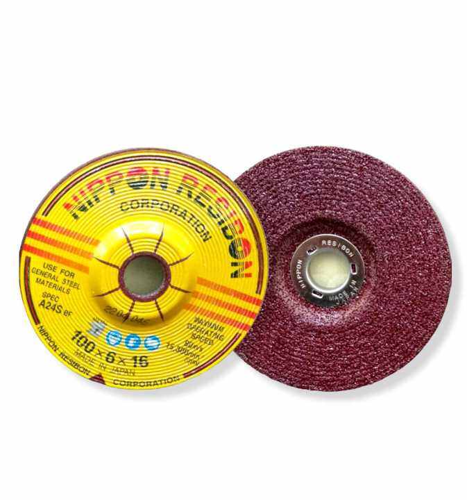 NIPPON RESIBON BATU / MATA GERINDA POLES 4'X6MM GRINDING WHEEL 4 INCH ...