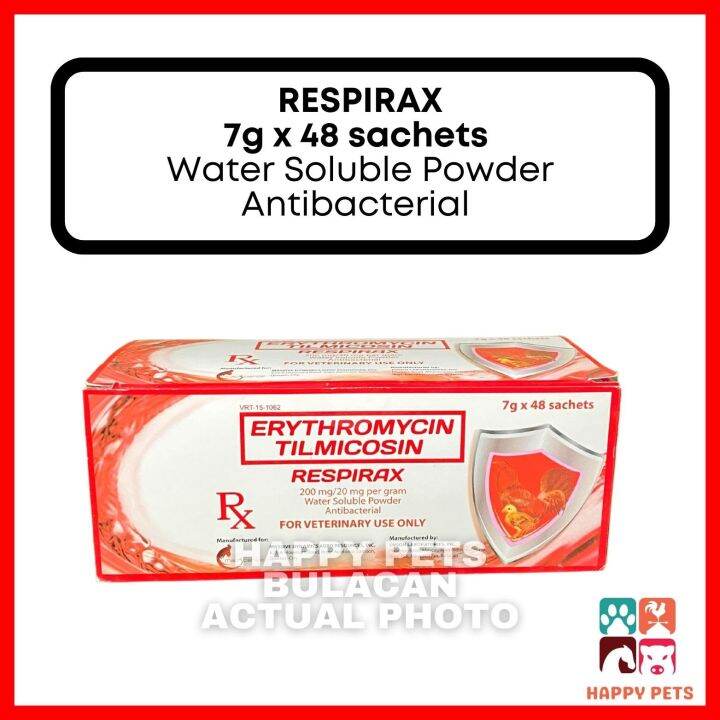 Respirax 7g x 48 sachets Water Soluble Powder Antibacterial | Lazada PH