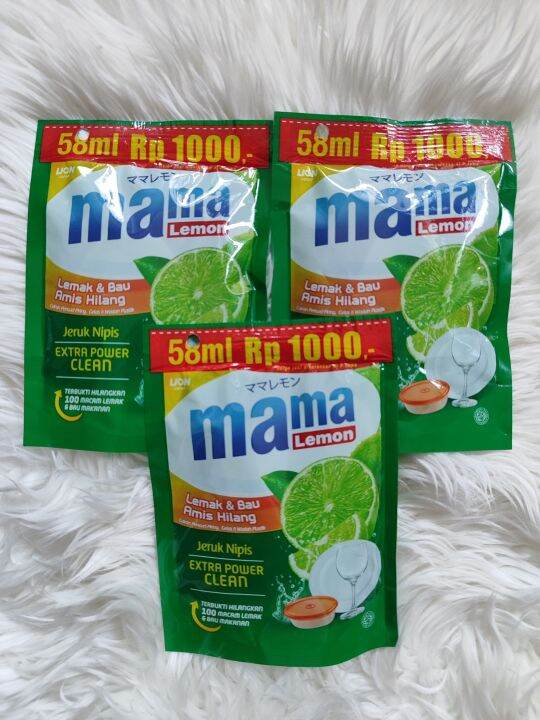 Mama Lemon 1000 / Cairan Pencuci Piring / Perlengkapan Rumah | Lazada ...