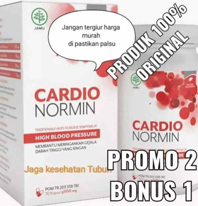 CARDIONORMIN ASLI HERBAL - OBAT DARAH TINGGI - TENSILAB - OBAT HIPERTENSI - CARDIO NORMIN ...