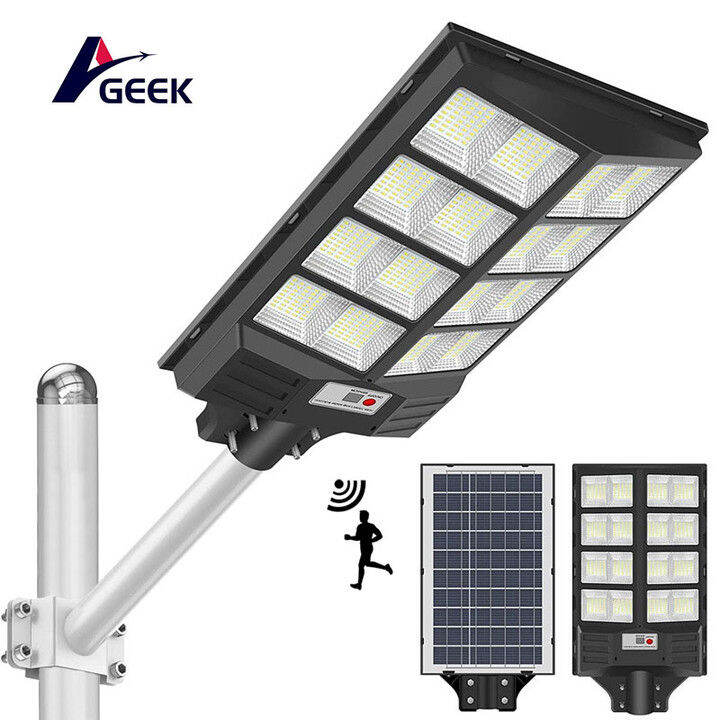 GEEK Solar light 3000W Solar street light IP67 Outdoor waterproof solar ...