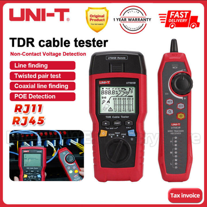 UNI-T UT685B KIT Handheld TDR Cable Tester POE Network Cable Length ...