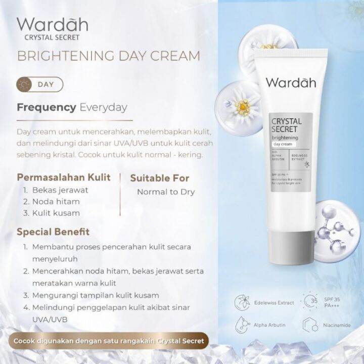 [ WARDAH ] Crystal Secret Day Cream & Night Cream | Lazada Indonesia