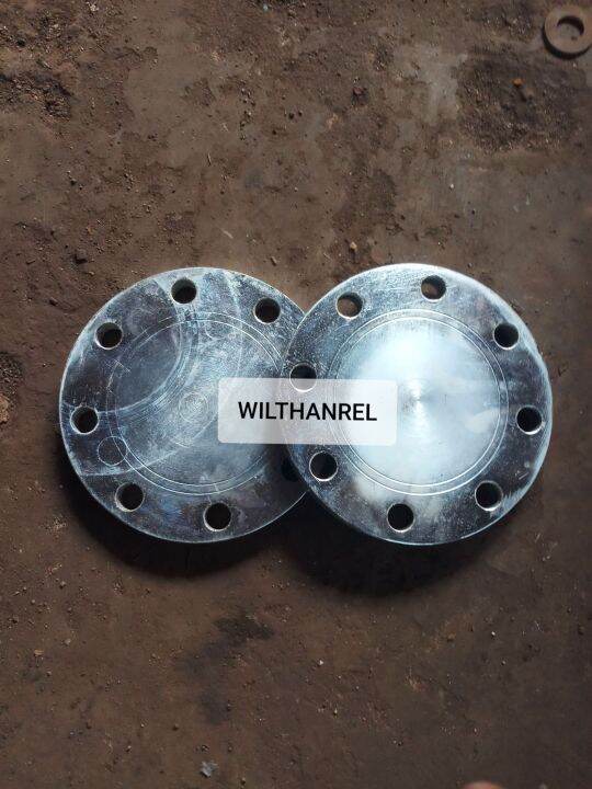 flange galvanis buta /blind 4" jis 10k standar. bahan besi carbon steel ...