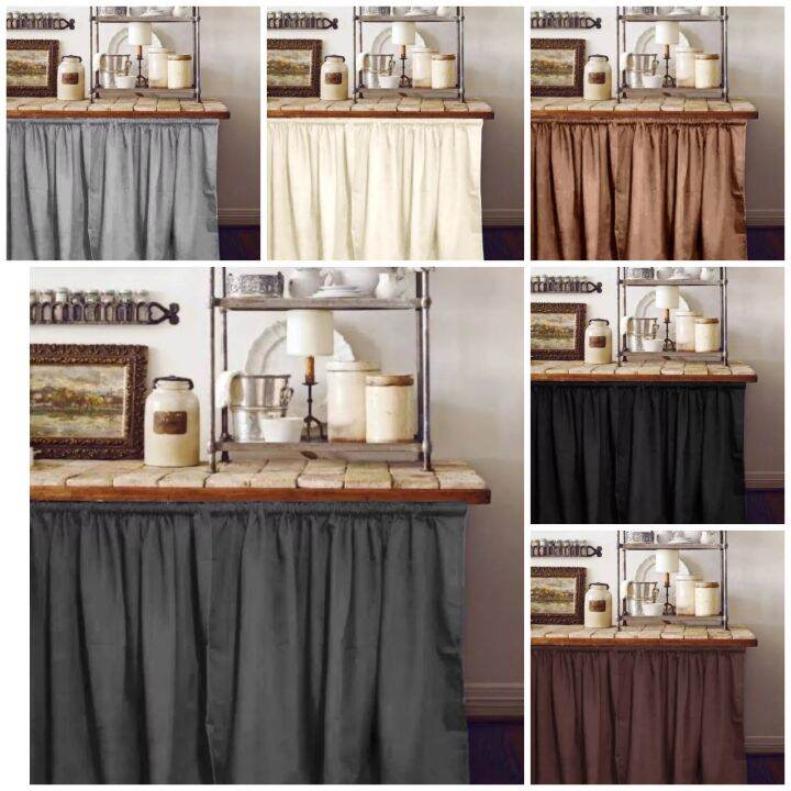 kitchen Sink Curtain Lababo Standard Size 60 x30 inches for Kitchen ...