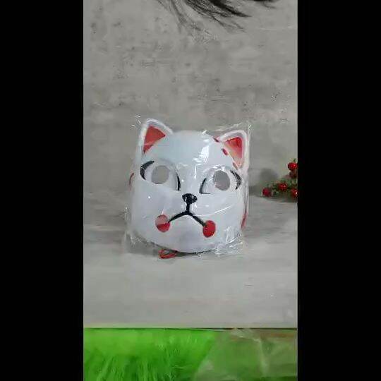 Topeng Demon Slayer Kimetsu no Yaiba Tanjiro Topeng Cosplay Anime ...