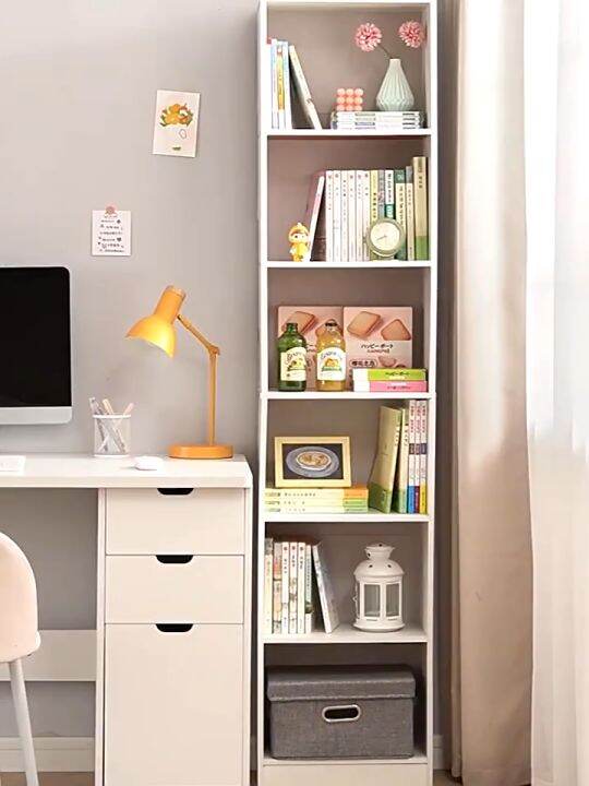 Rak susun 6 Susun Rak buku kayu Rak buku minimalis Lemari susun Lemari ...